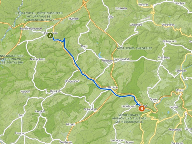 Ahr-Radweg Etappe 1 von Blankenheim nach Ahrdorf | Fahrradtour | Komoot